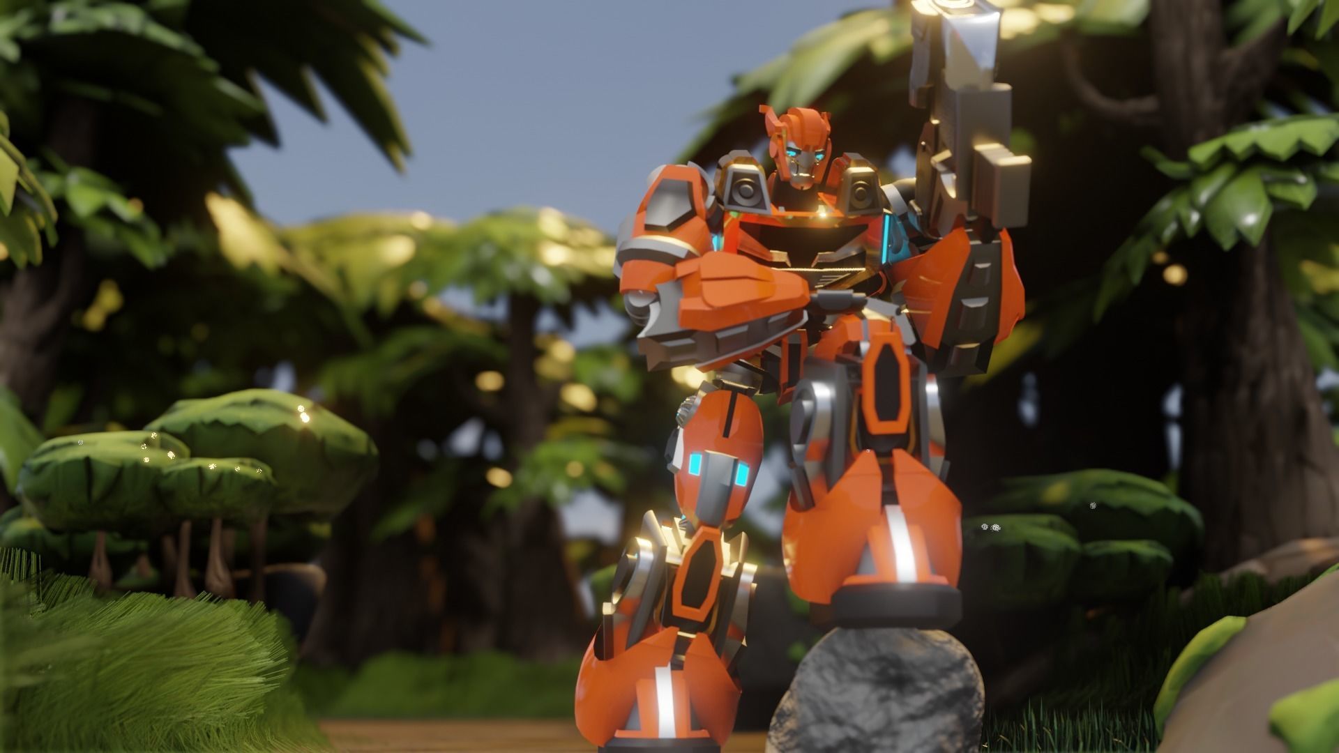 Transformers Prime Blaster free VR / AR / low-poly 3D model rigged ...