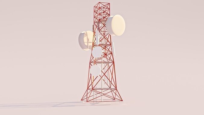 Telecom tower free 3D model | CGTrader