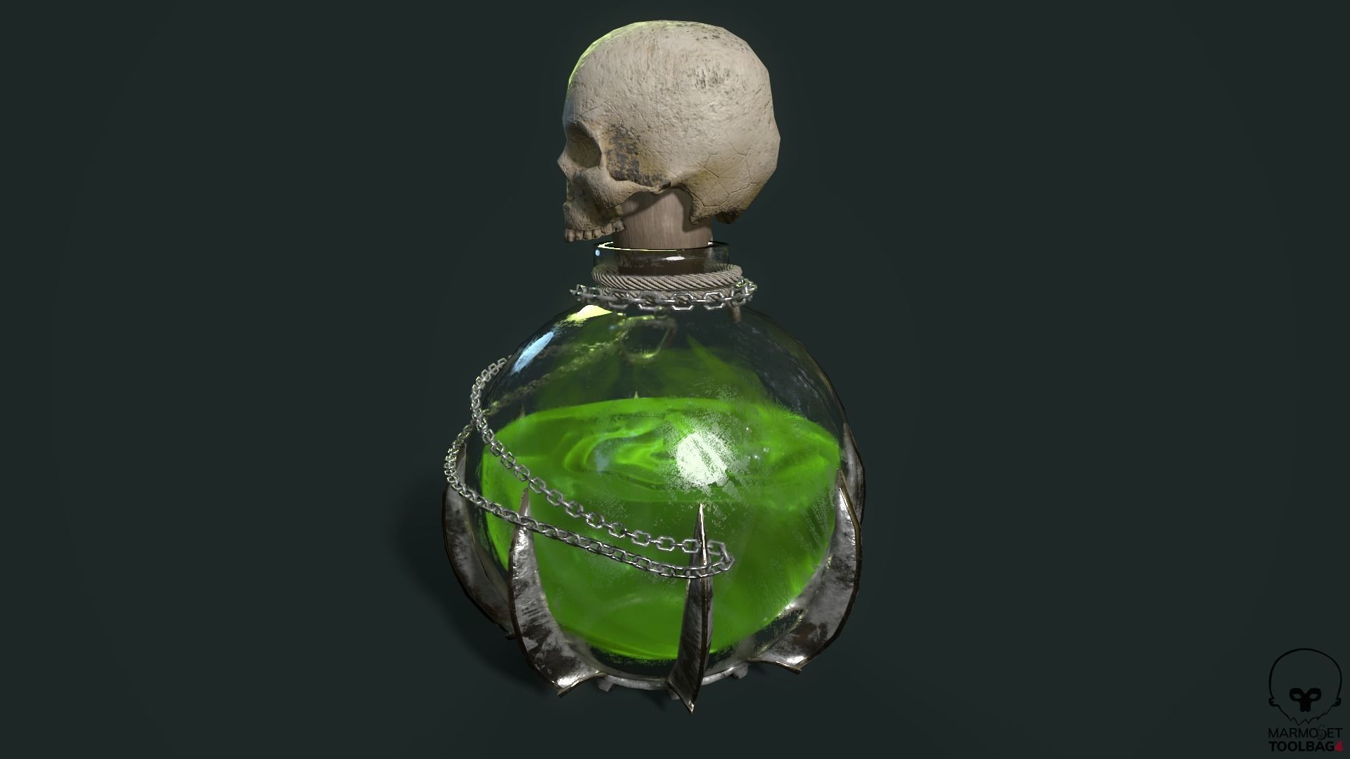 3D model Lowpoly Poison Potion Bottle VR / AR / low-poly | CGTrader