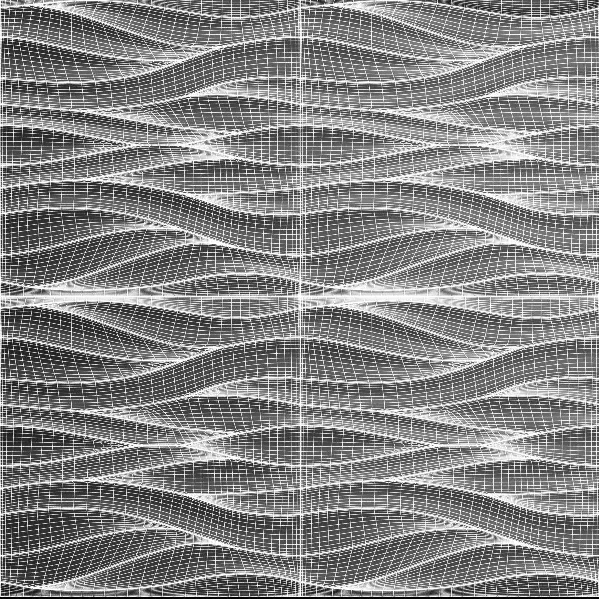 3d panel wave 3D model | CGTrader
