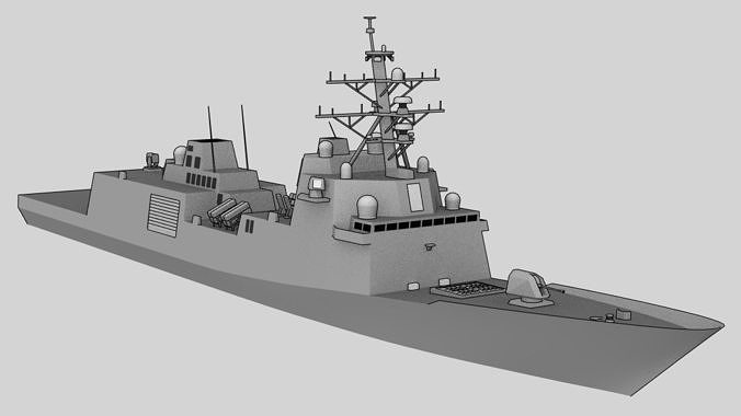 3D model FFG 62 Constellation class VR / AR / low-poly | CGTrader