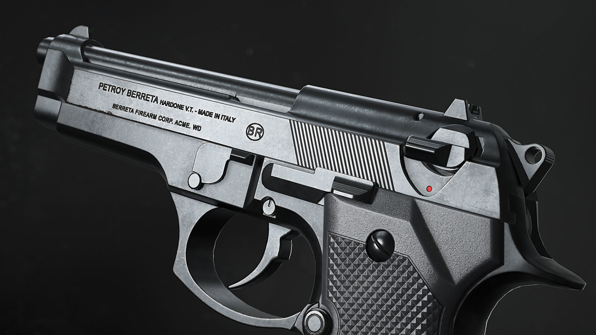 3D model Berreta 92 VR / AR / low-poly | CGTrader