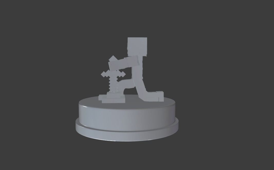 statue minecraft 3D model | CGTrader