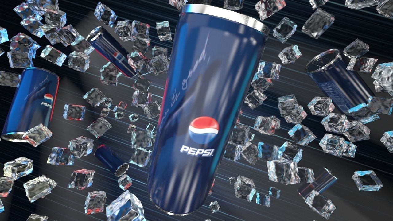 Pepsi Can With Environment 3D model | CGTrader