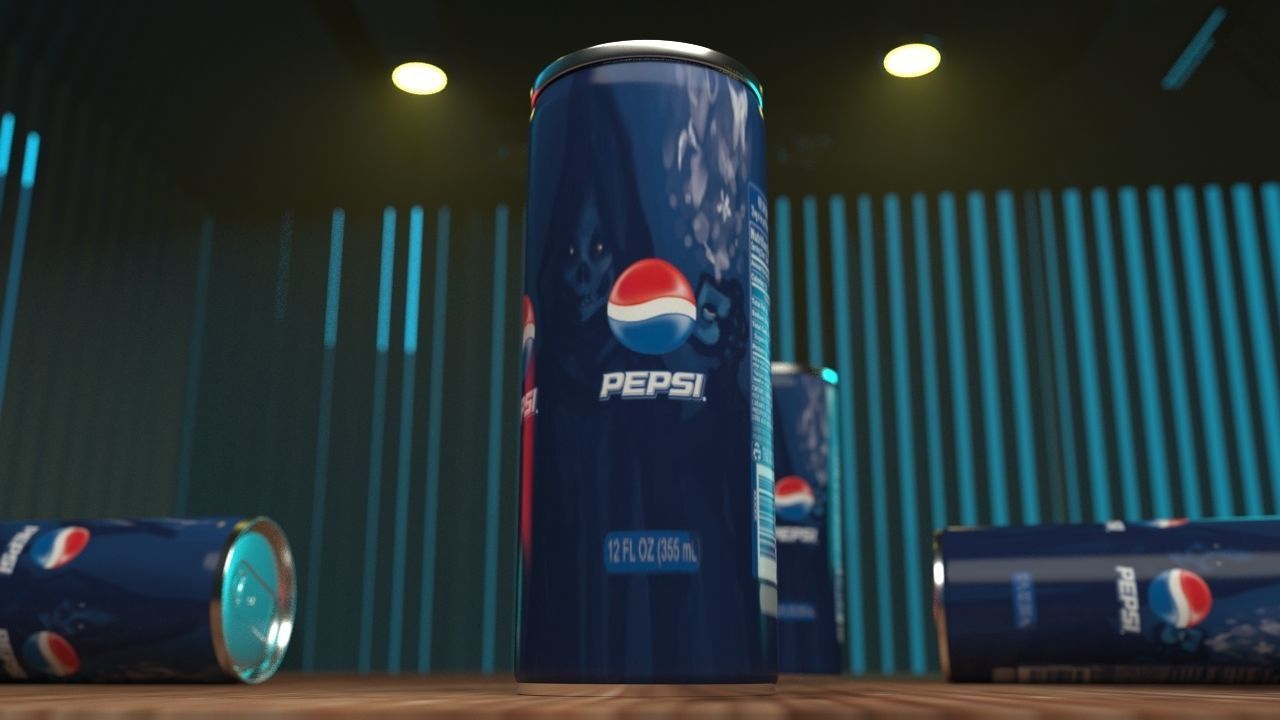 Pepsi Can With Environment 3D model | CGTrader