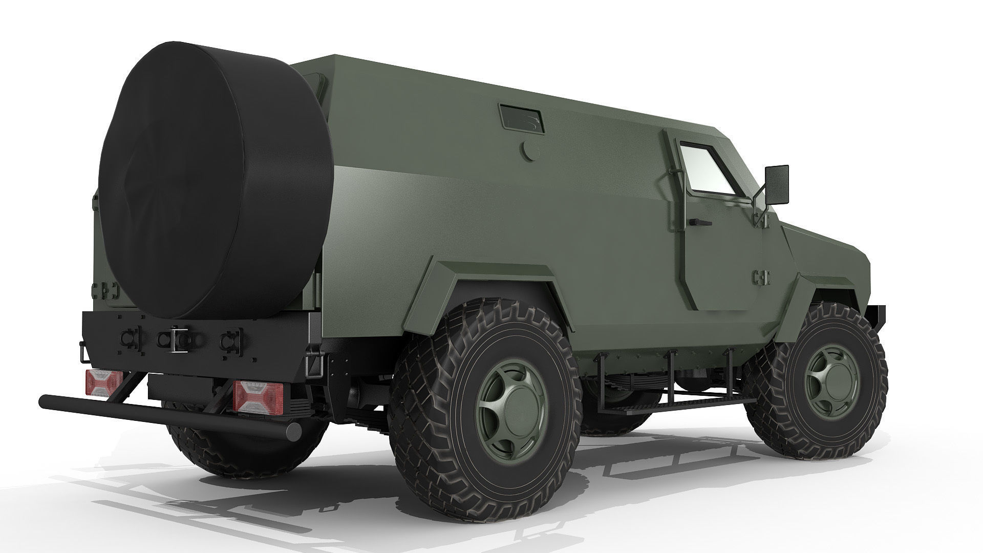 Military vehicle 3D model animated rigged | CGTrader