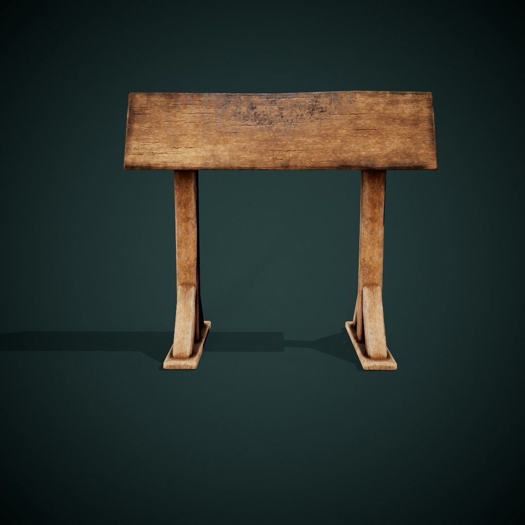 3D model Medieval dungeon torture devices - Stocks - Rack PBR Low poly ...