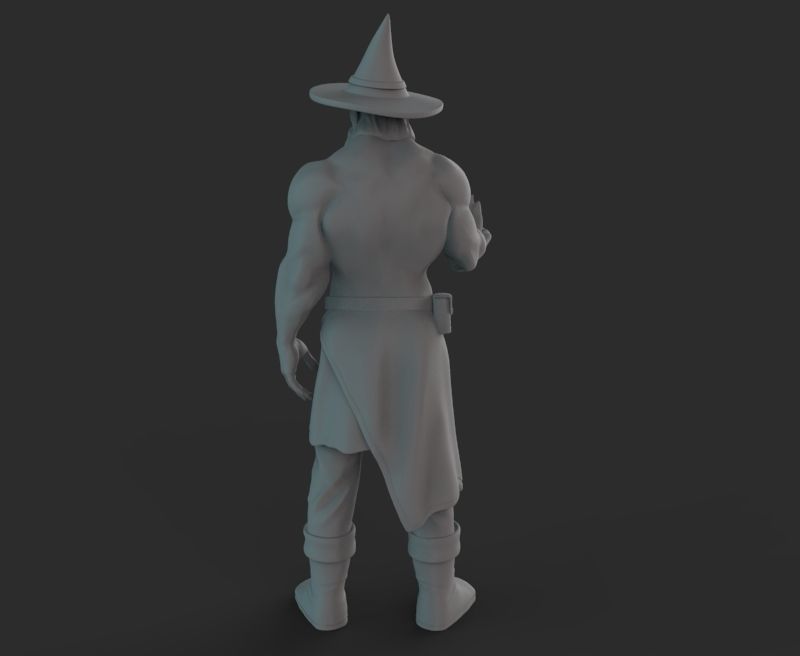 Powerful wizard 3D model 3D printable | CGTrader