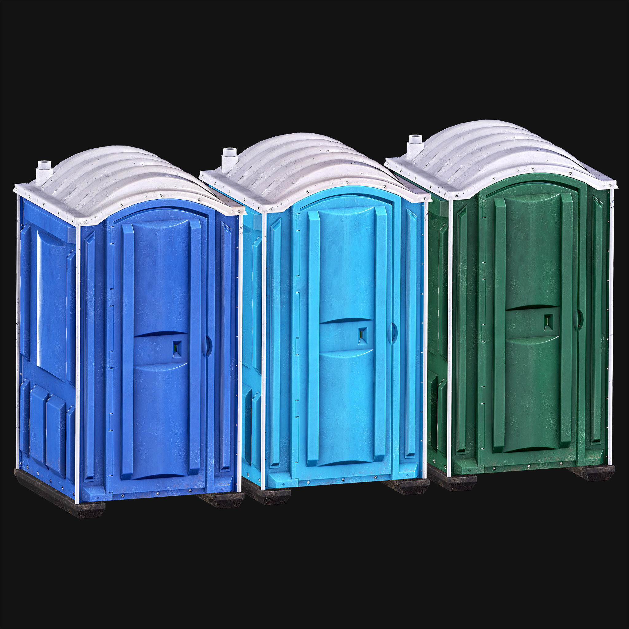 3D model Portaloo Portable Toilet VR / AR / low-poly | CGTrader