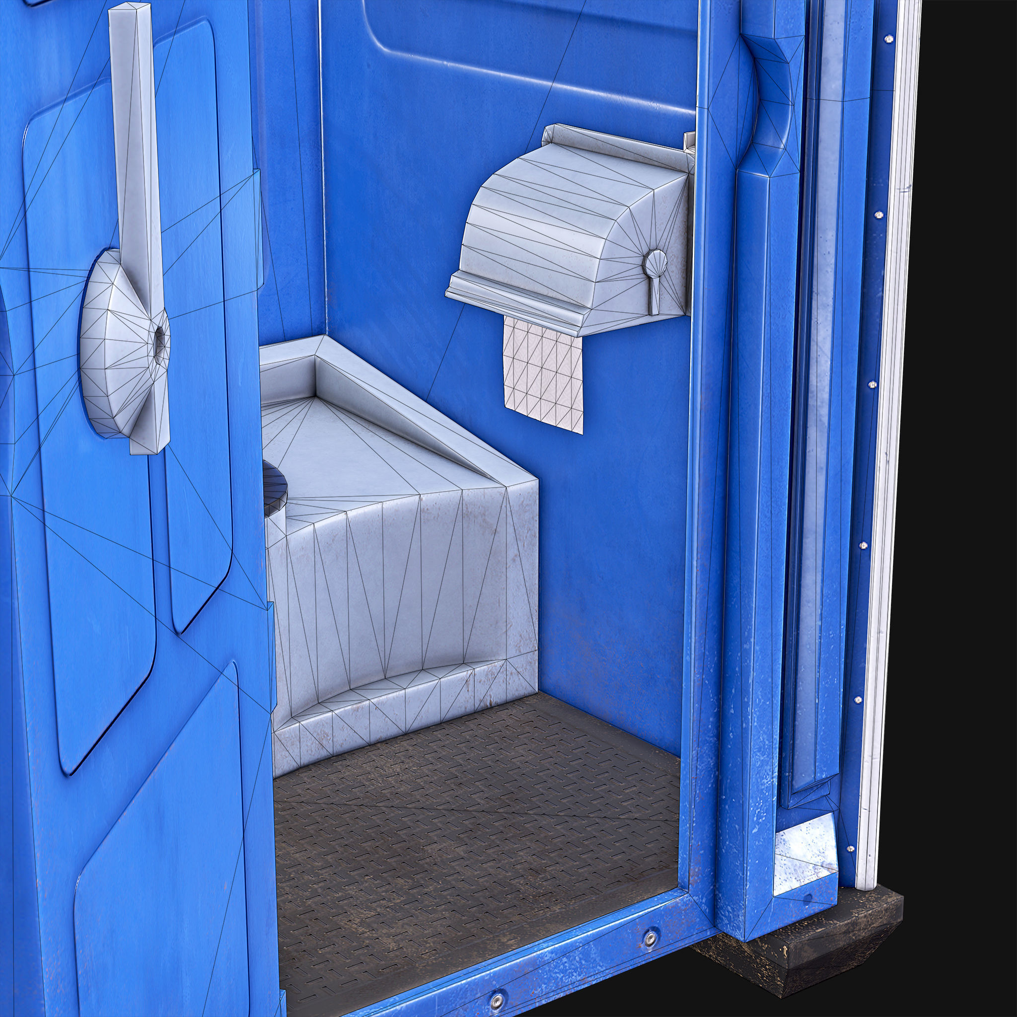 3D model Portaloo Portable Toilet VR / AR / low-poly | CGTrader