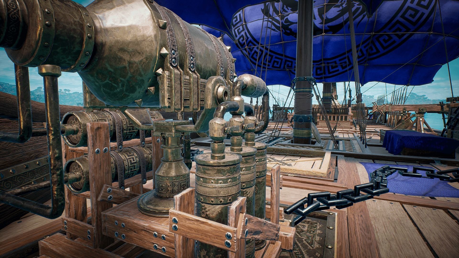 3D model Antique Ship Trireme with interior VR / AR / low-poly | CGTrader