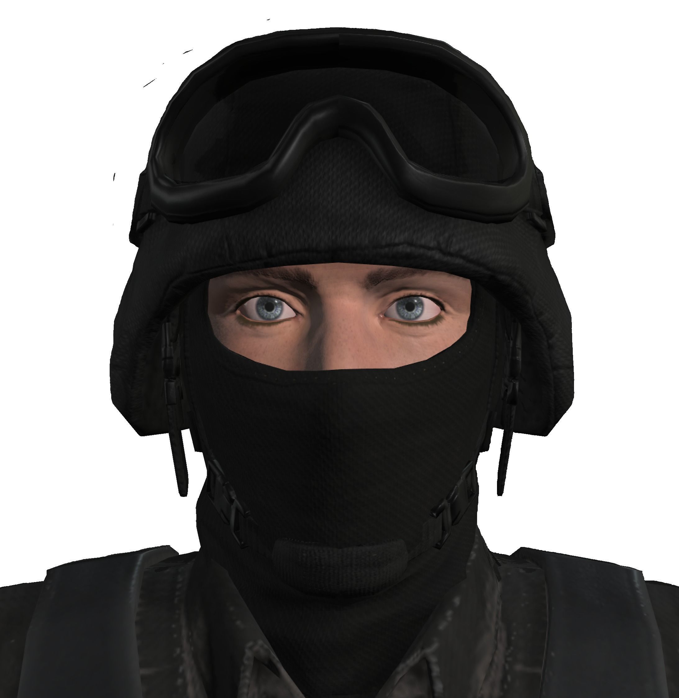 Male SWAT Officer 3D model rigged | CGTrader