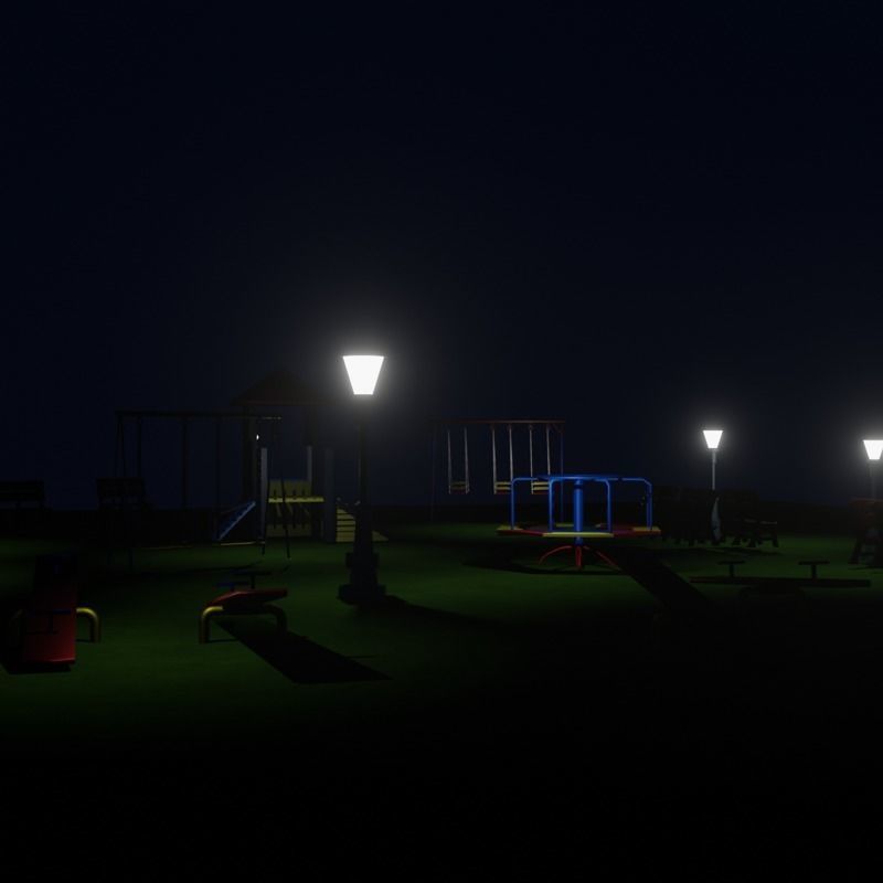 3D model COMPLETE SQUARE VR / AR / low-poly | CGTrader