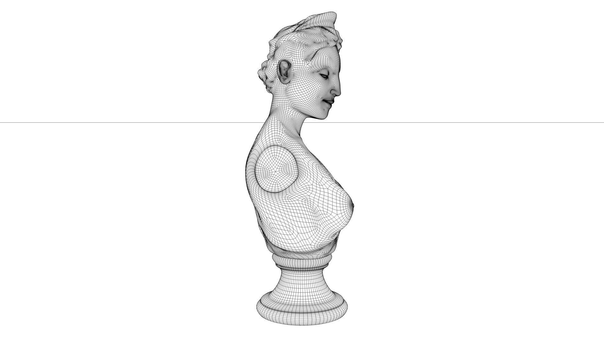 CLASSIC FEMALE BUST 3D model | CGTrader