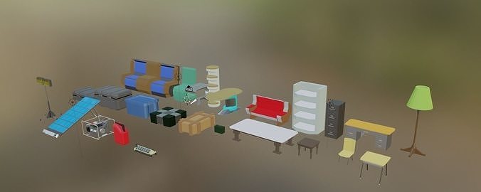 3D model Modern props VR / AR / low-poly | CGTrader