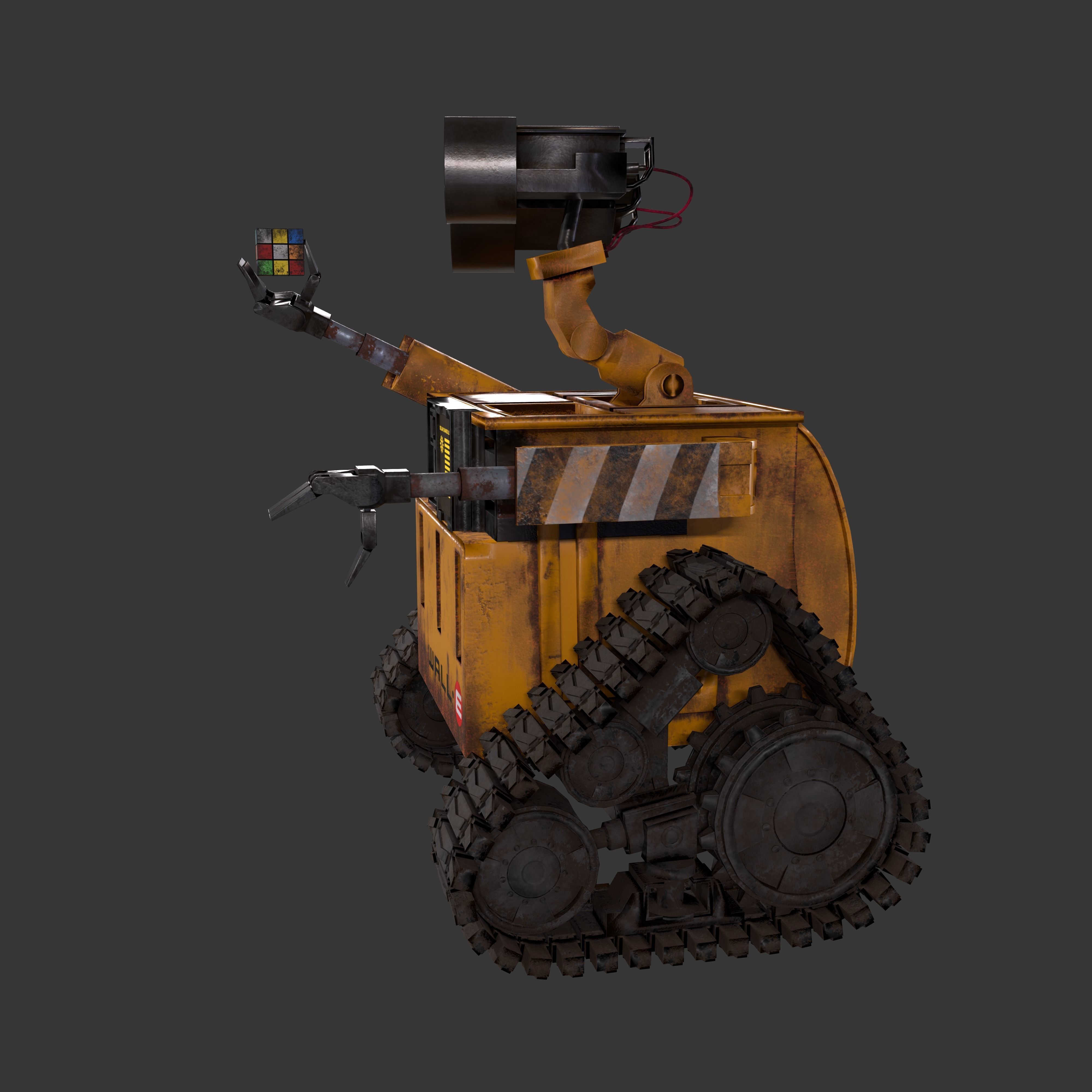 3D model Wall-E SIFI CG Character Game Ready Lowpoly VR / AR / low-poly ...
