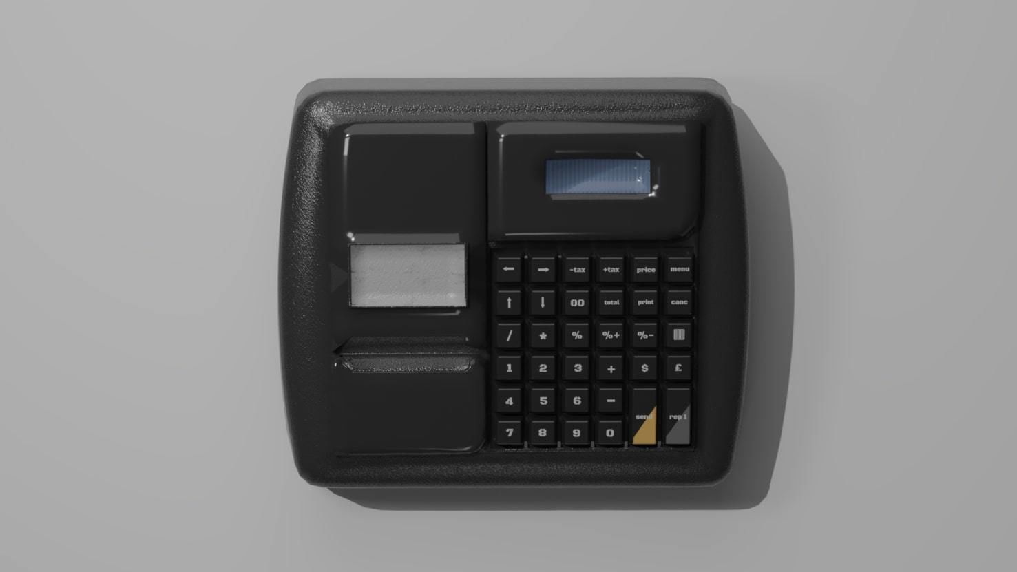 Cash register - with texture 3D model | CGTrader
