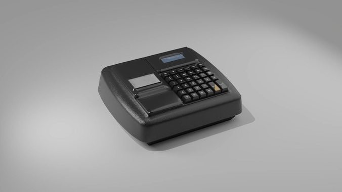 Cash register - with texture 3D model | CGTrader