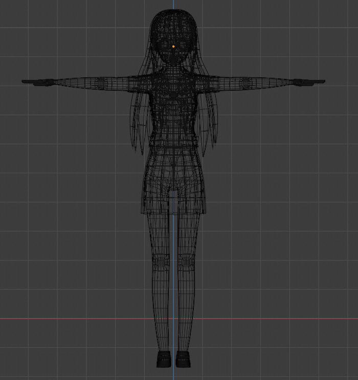 3D model anime girl blender VR / AR / low-poly | CGTrader