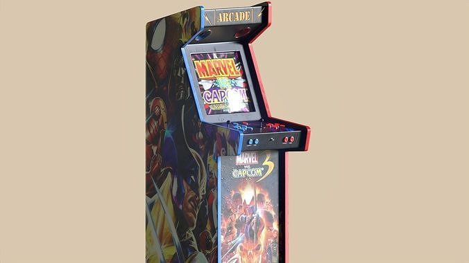 3D model Arcade machine Marvel vs Capcom VR / AR / low-poly | CGTrader