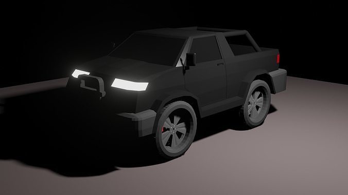 3D model Low poly pickup truck VR / AR / low-poly | CGTrader