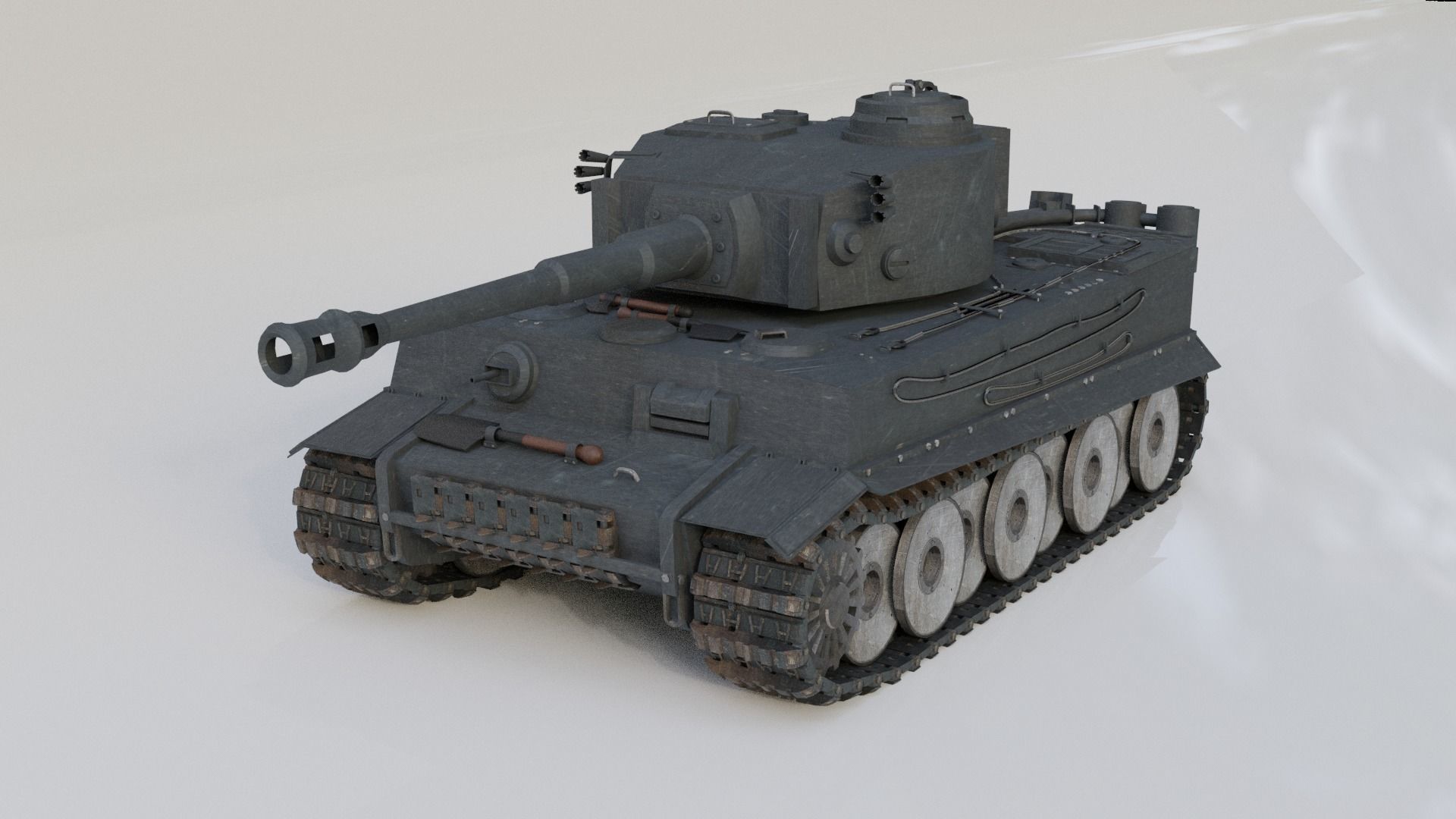 Tiger 131 3D model rigged | CGTrader