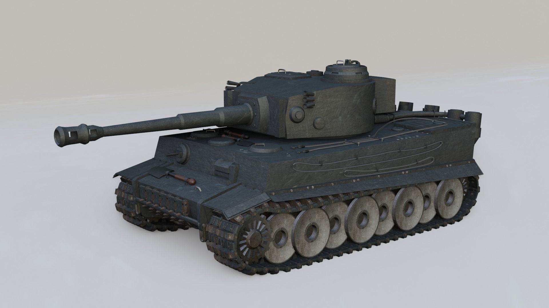Tiger 131 3D model rigged | CGTrader