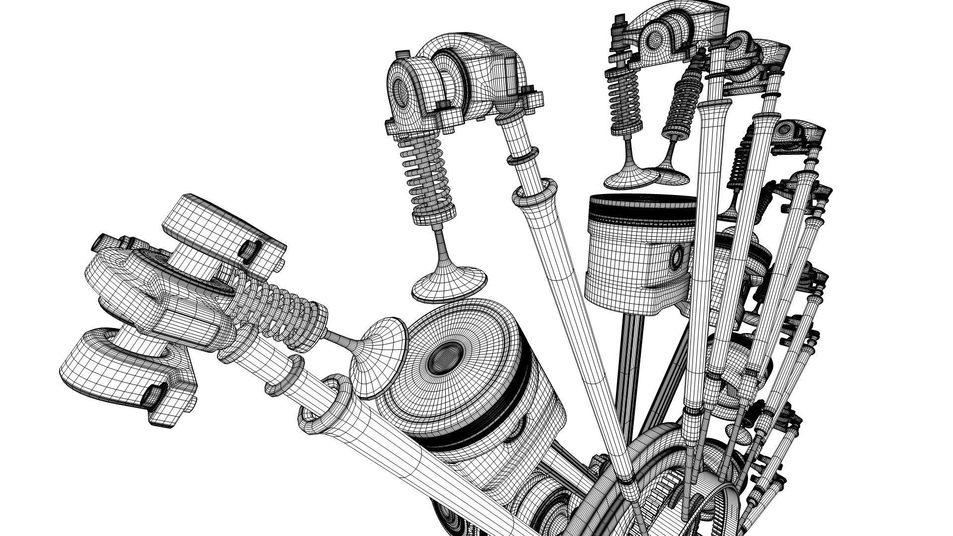 AirCraft Engine 3D model animated rigged | CGTrader