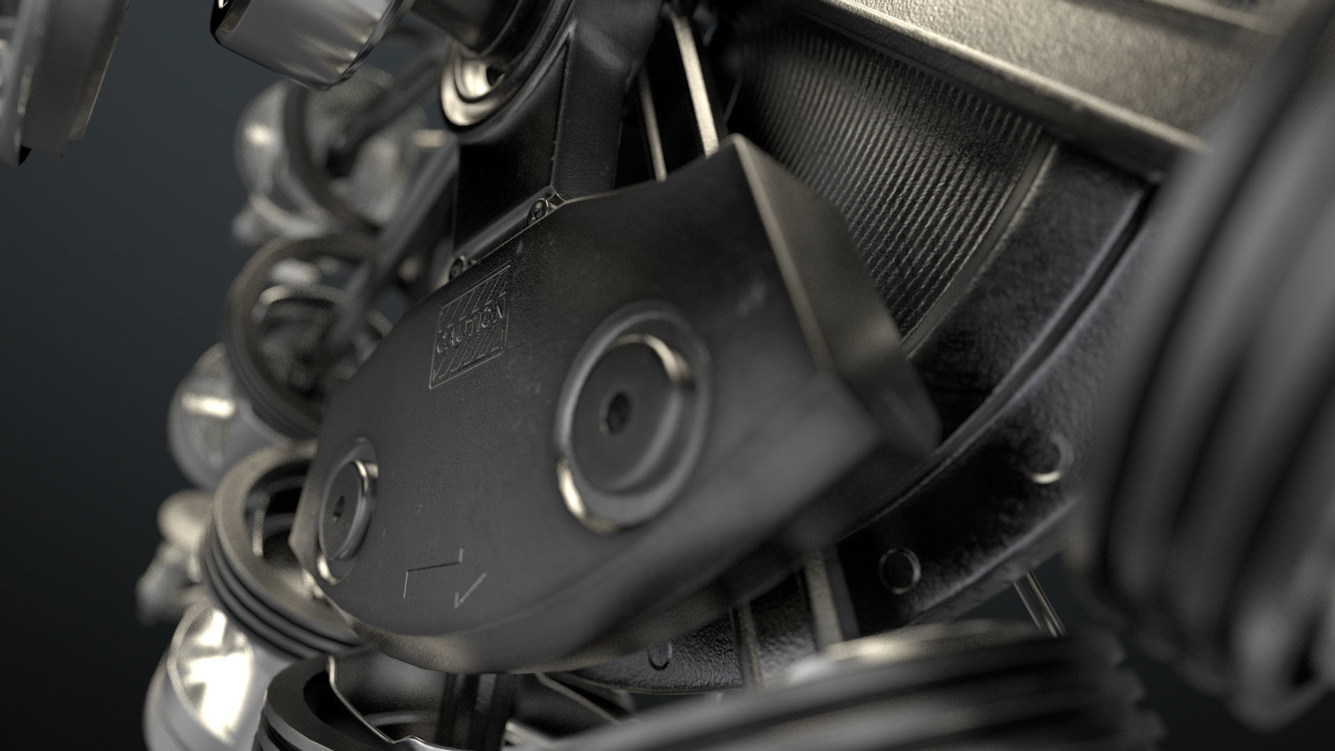 AirCraft Engine 3D model animated rigged | CGTrader