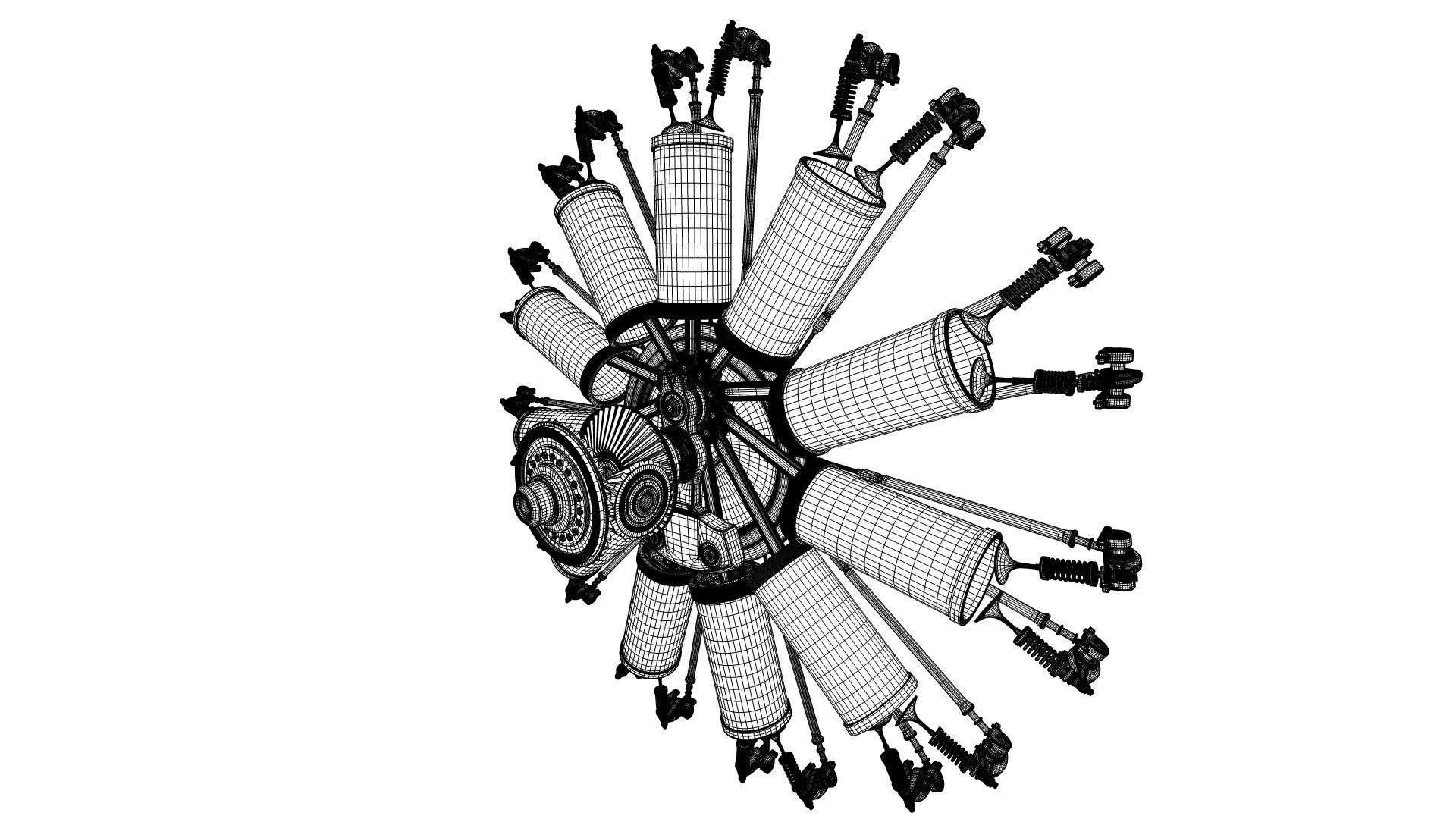 AirCraft Engine 3D model animated rigged | CGTrader