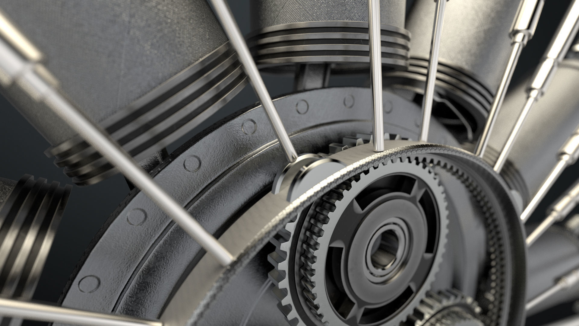 AirCraft Engine 3D model animated rigged | CGTrader