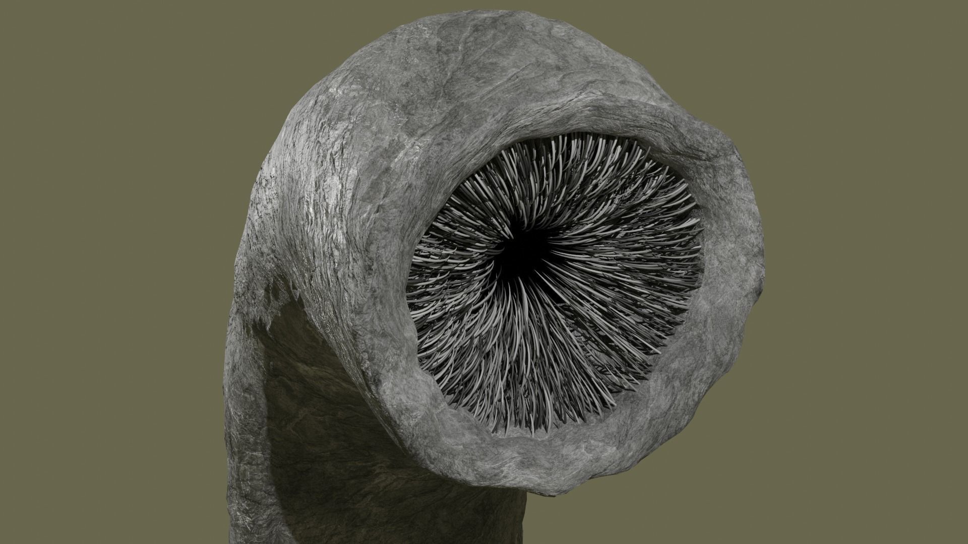 3D model Sandworm From Dune Rigged Sci-fi Character VR / AR / low-poly ...