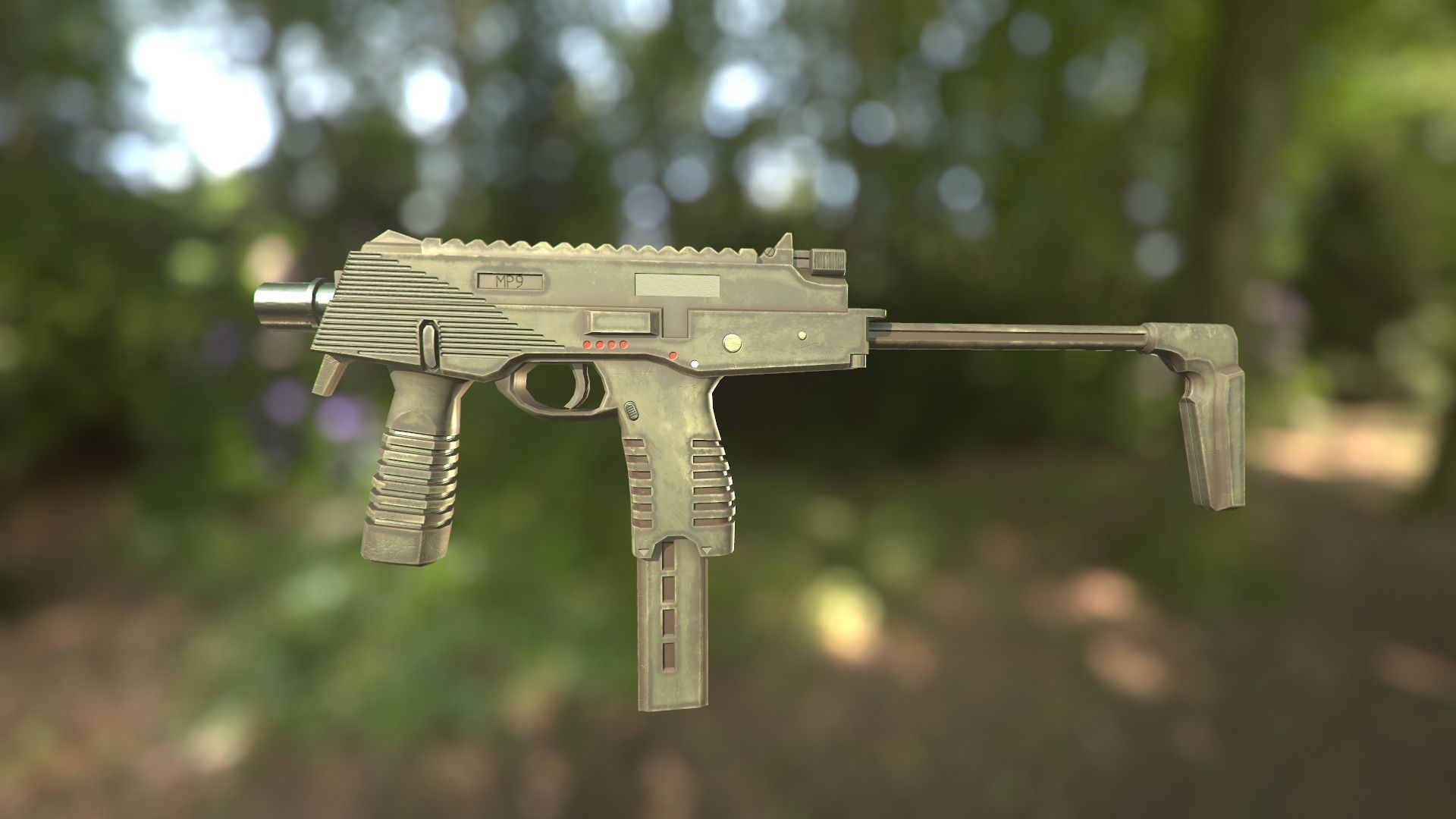 3D model MP 9 with rig VR / AR / low-poly | CGTrader