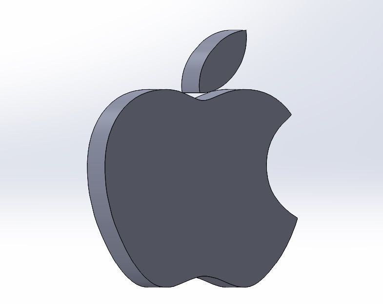 Apple Logo 3D model 3D printable | CGTrader
