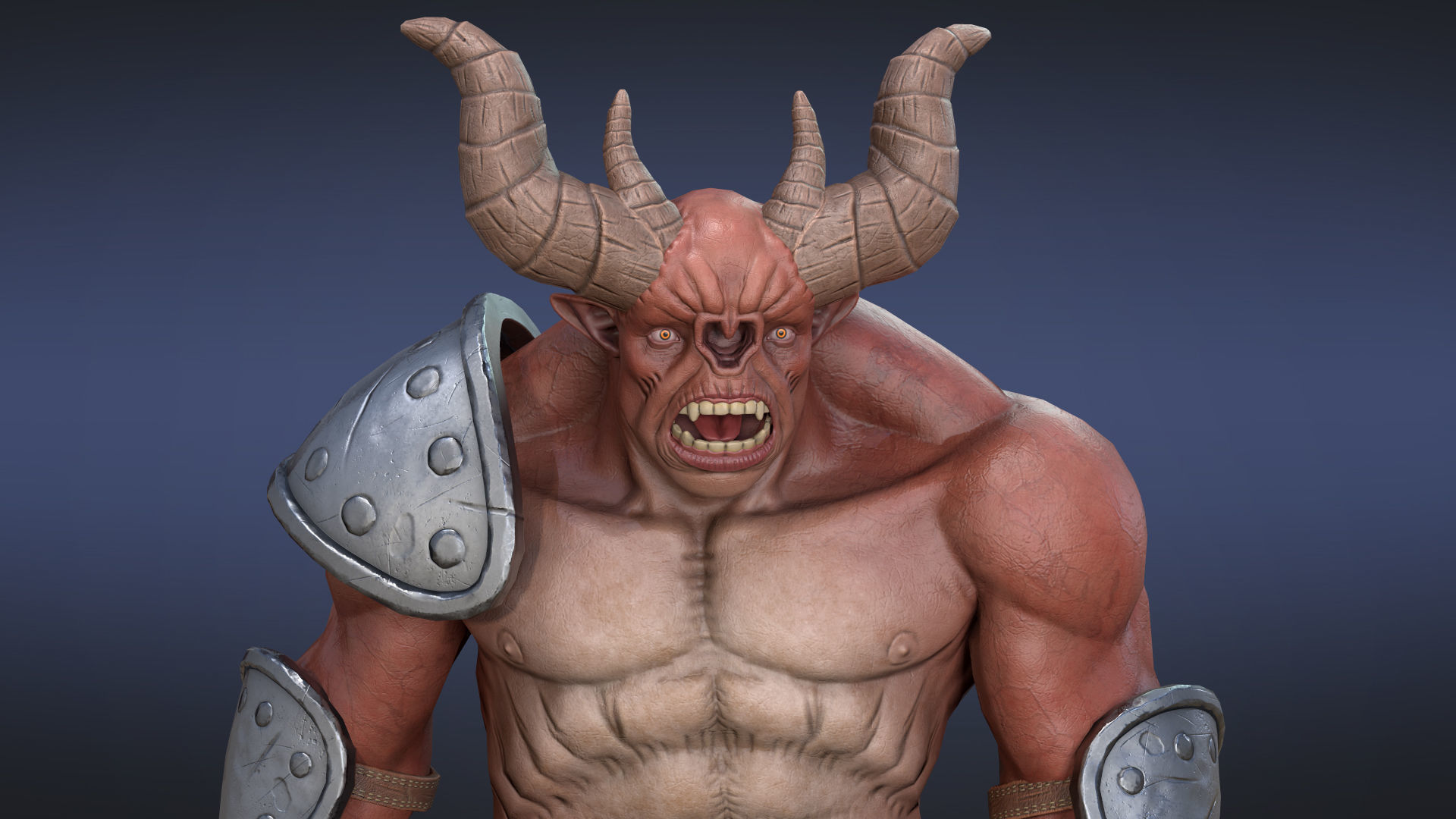 3D model Demon Ogre VR / AR / low-poly rigged | CGTrader