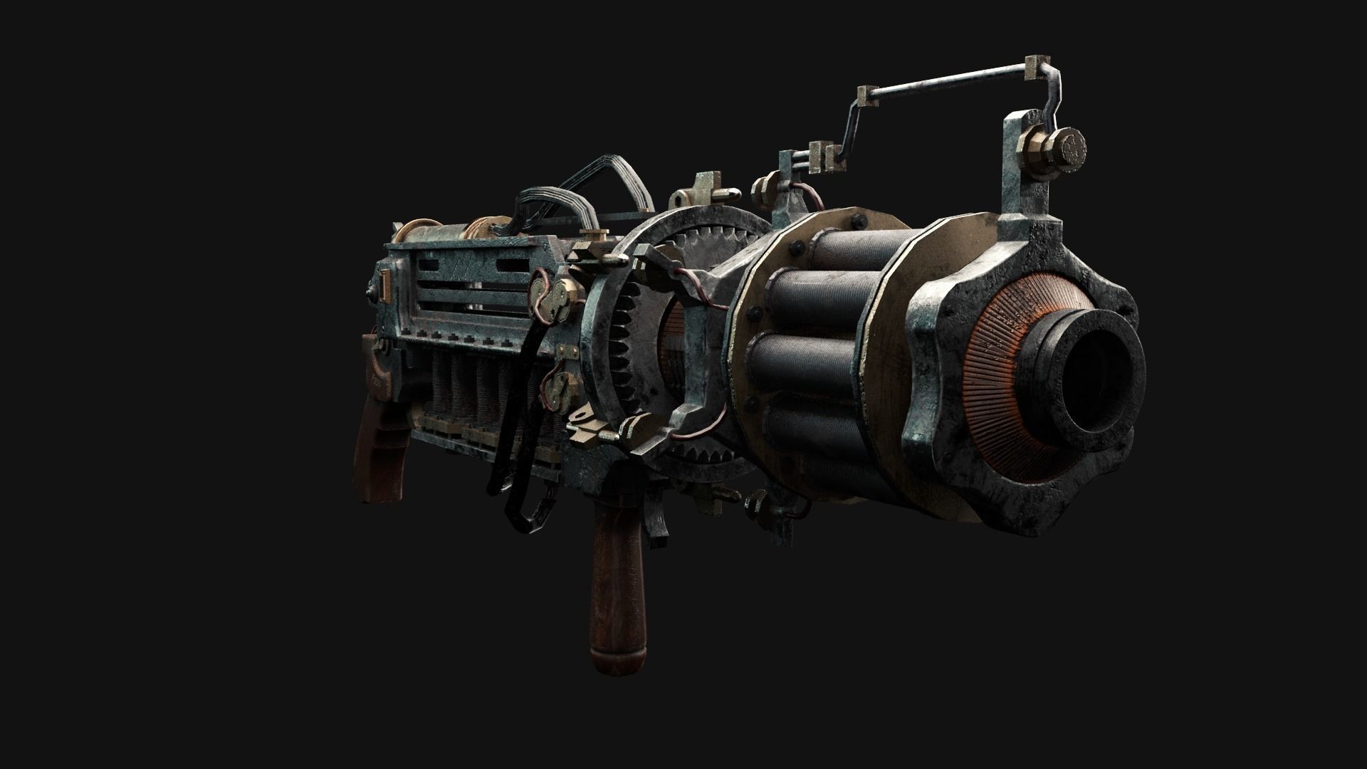 Rail gun 3D model | CGTrader