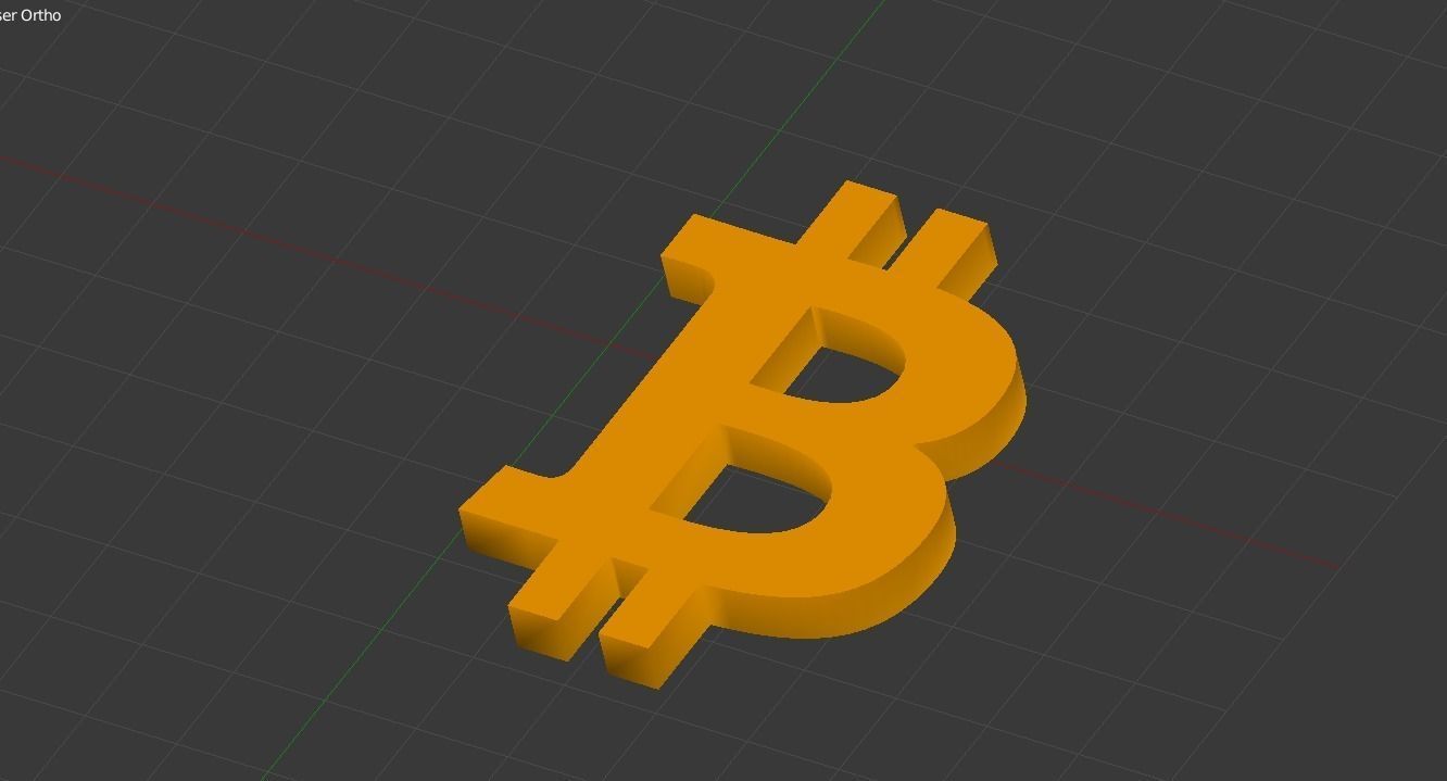 BTC logo 3D model 3D model | CGTrader