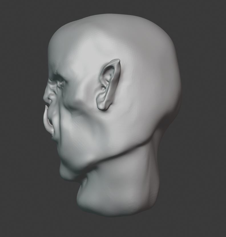 Male Orc Head free 3D model | CGTrader