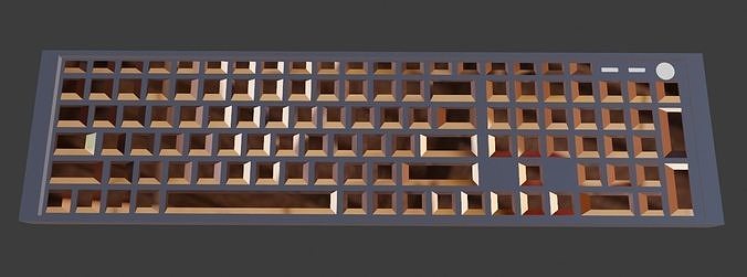 Keyboard wooden free 3D model 3D printable | CGTrader