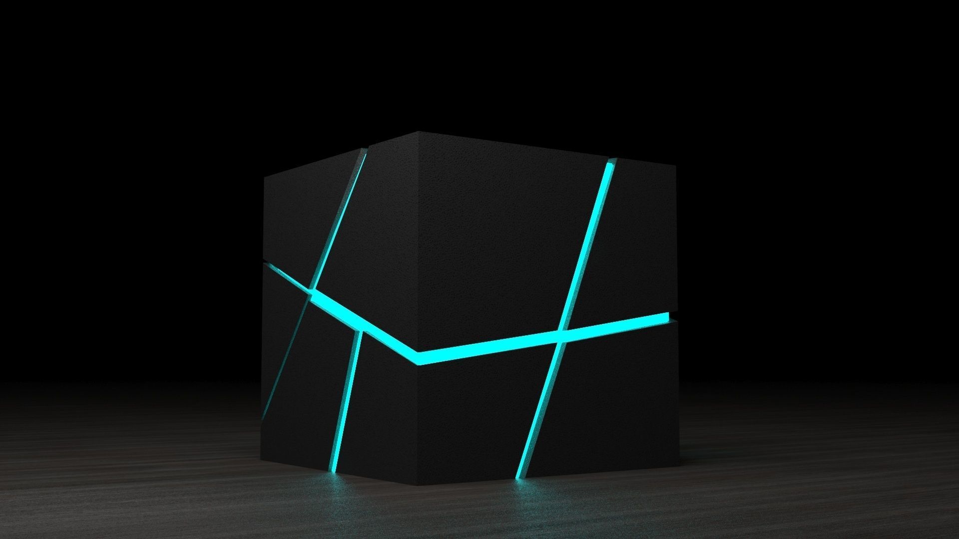 3D model Box led Alien Cube VR / AR / low-poly | CGTrader