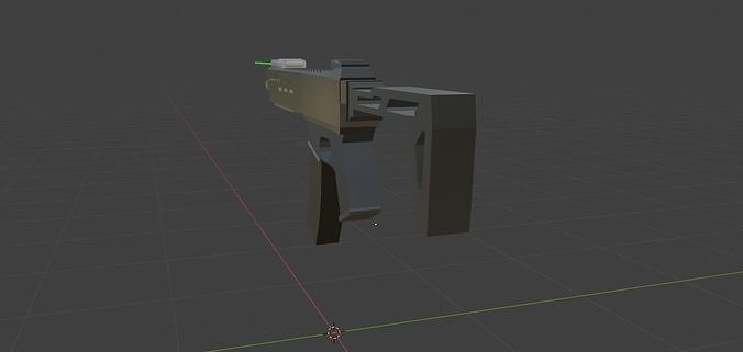 Assault Rifle with laser Attachment free 3D model | CGTrader