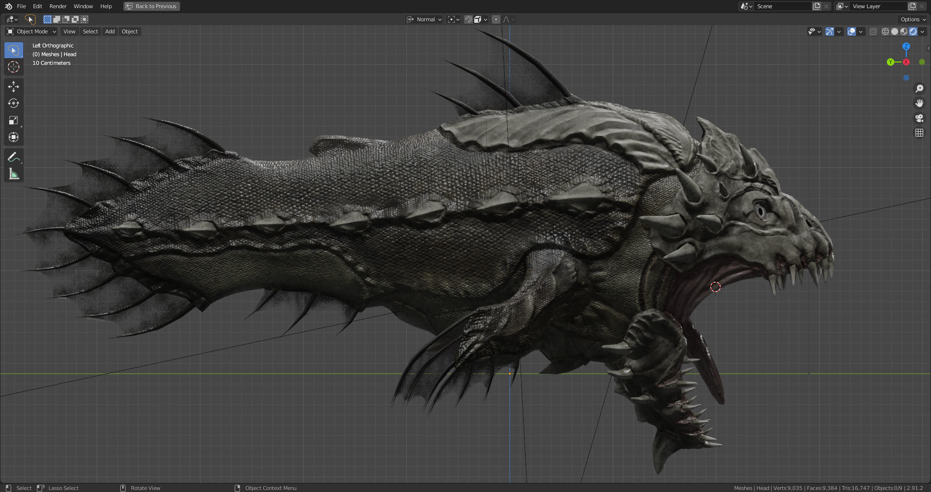 3D model Fish Monster VR / AR / low-poly | CGTrader