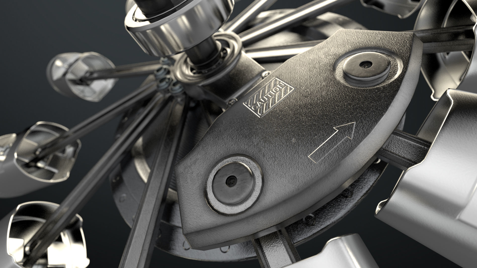 Aircraft Engine 3D model animated rigged | CGTrader