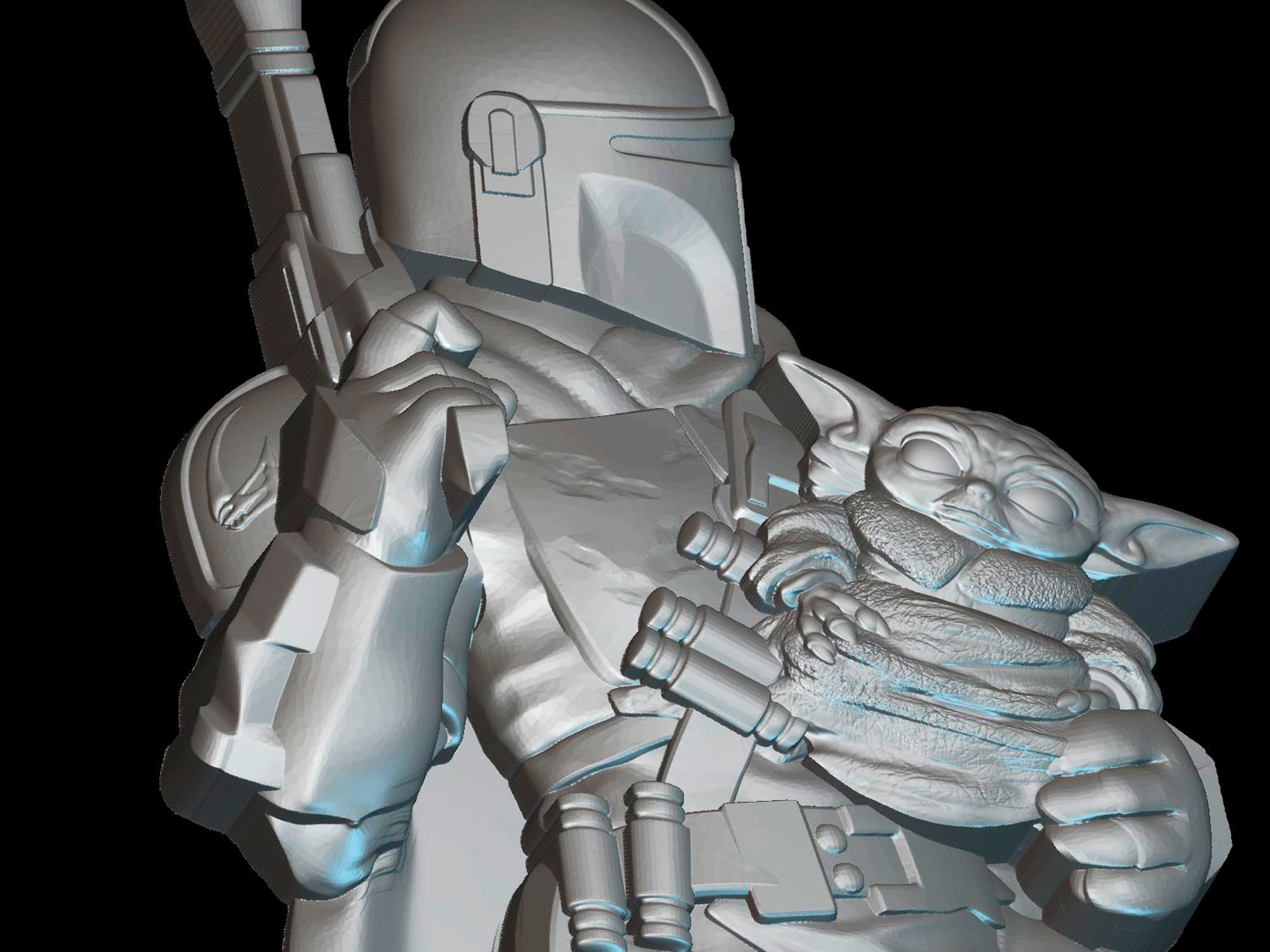 Mandalorian 3d model for cnc machines and 3d printers 3D model 3D ...