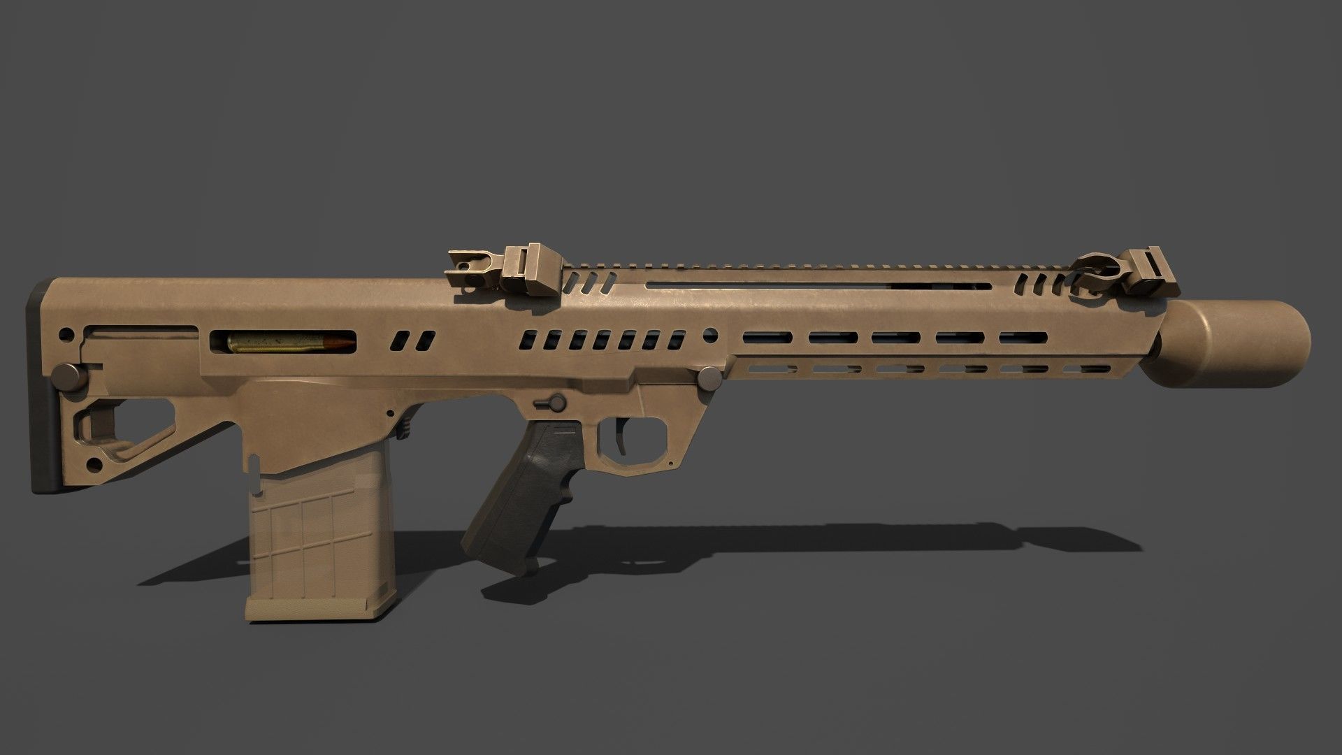3D model RM227 Assault Rifle VR / AR / low-poly | CGTrader