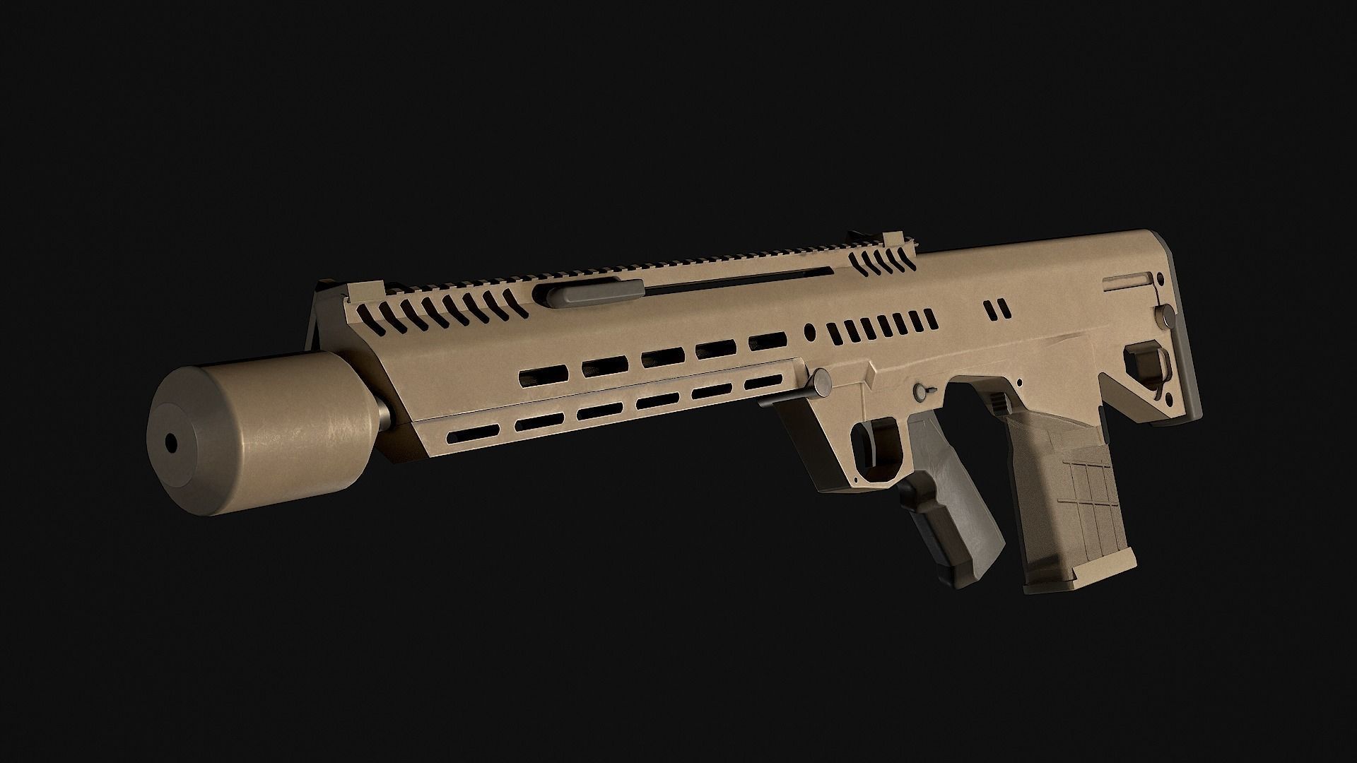 3D model RM227 Assault Rifle VR / AR / low-poly | CGTrader