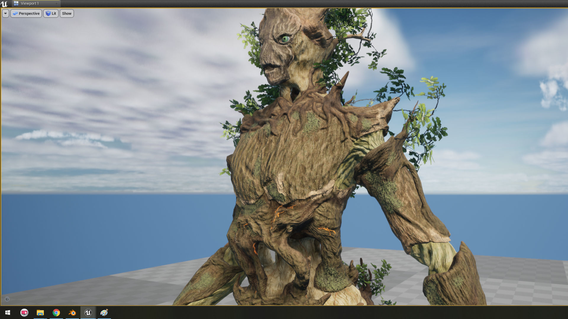 3D model Tree-man VR / AR / low-poly | CGTrader