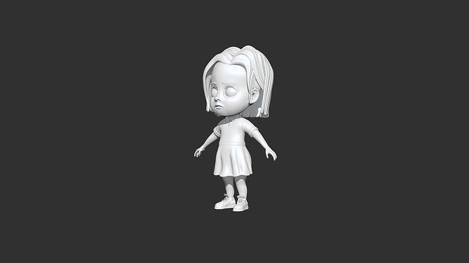 Base mesh Child 3D model | CGTrader