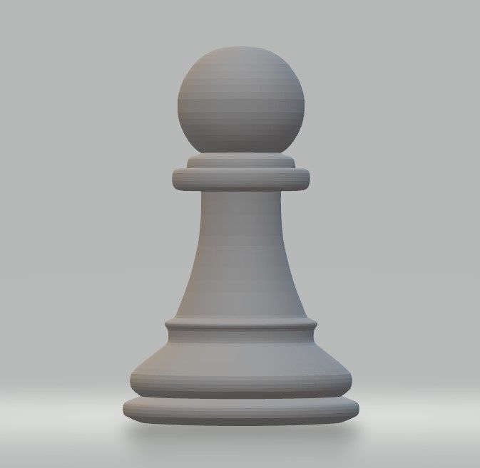 Pawn - staunton chess pawn free 3D model | CGTrader