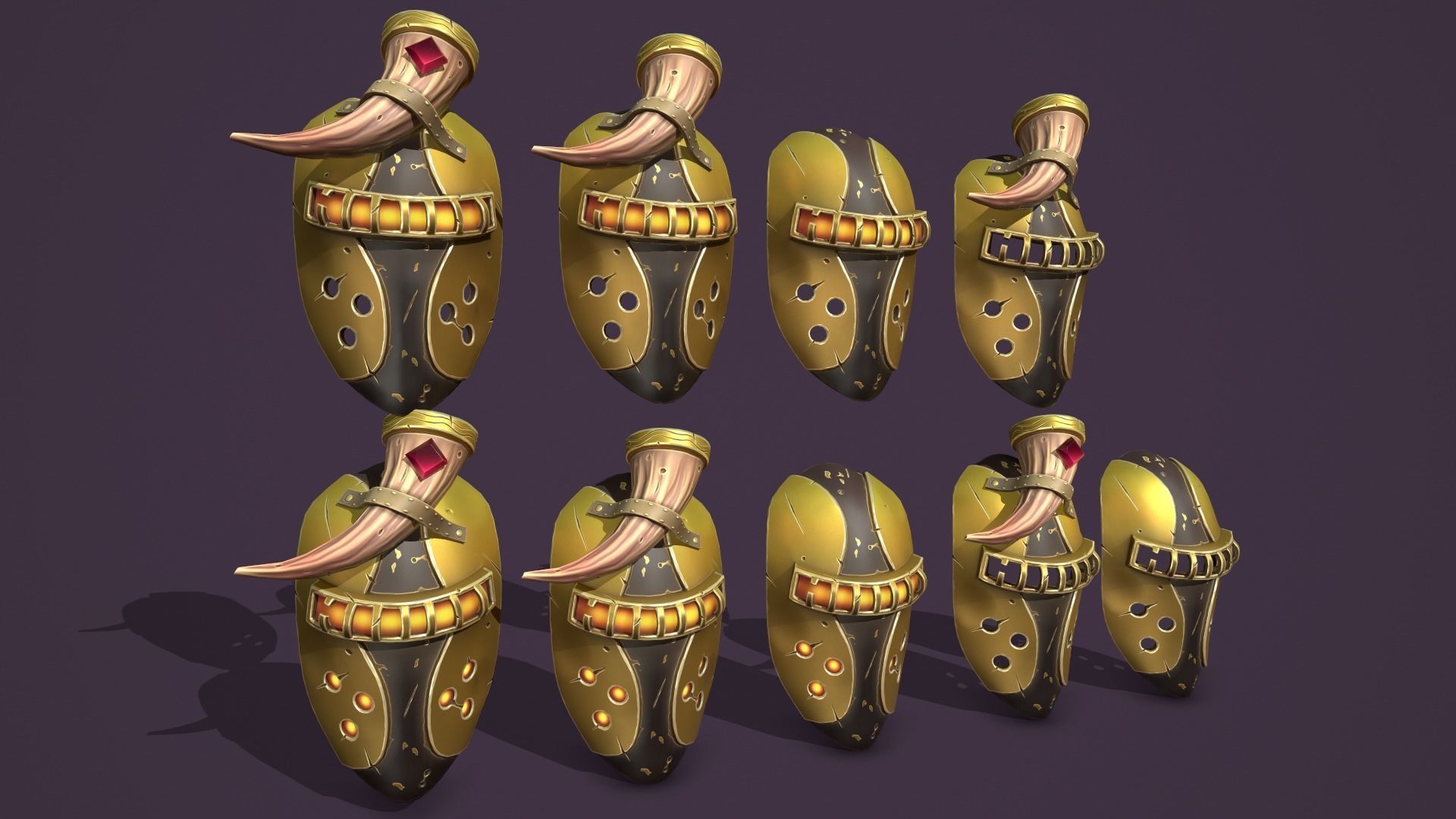 3D model Fantasy masks VR / AR / low-poly | CGTrader